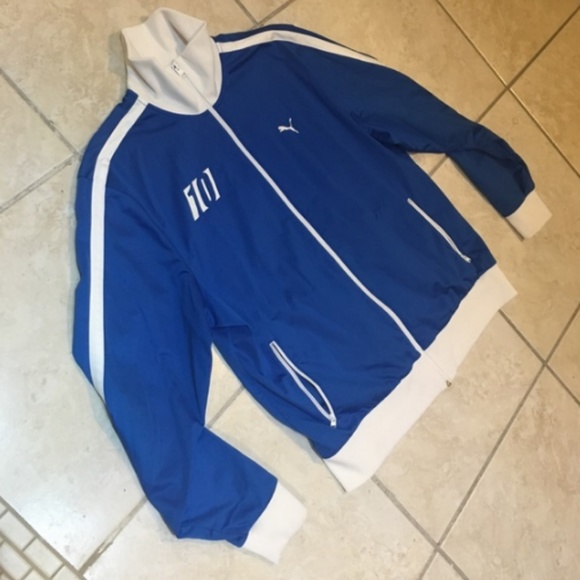 Puma | Jackets & Coats | Mens Blue Italy Puma Jacket | Poshmark